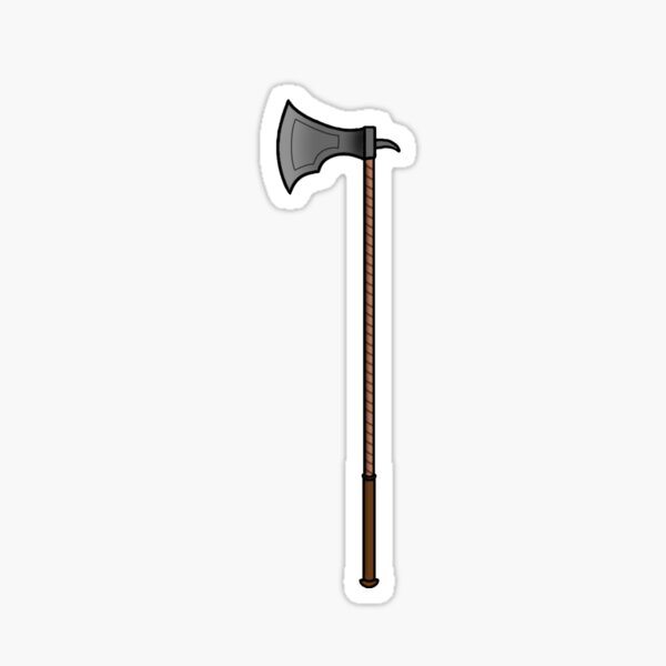 "Medieval halberd axe drawing" Sticker for Sale by FruityGarden | Redbubble