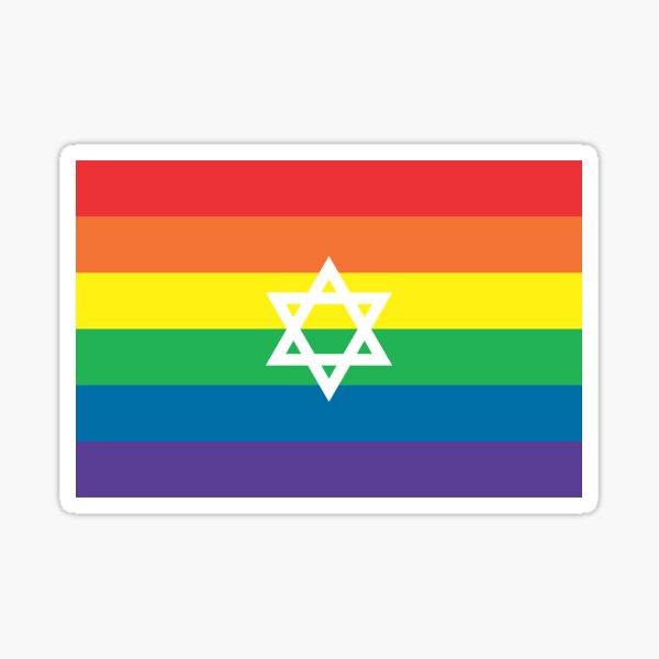 "Israel LGBT Pride Flag" Sticker for Sale by putaflagonit | Redbubble