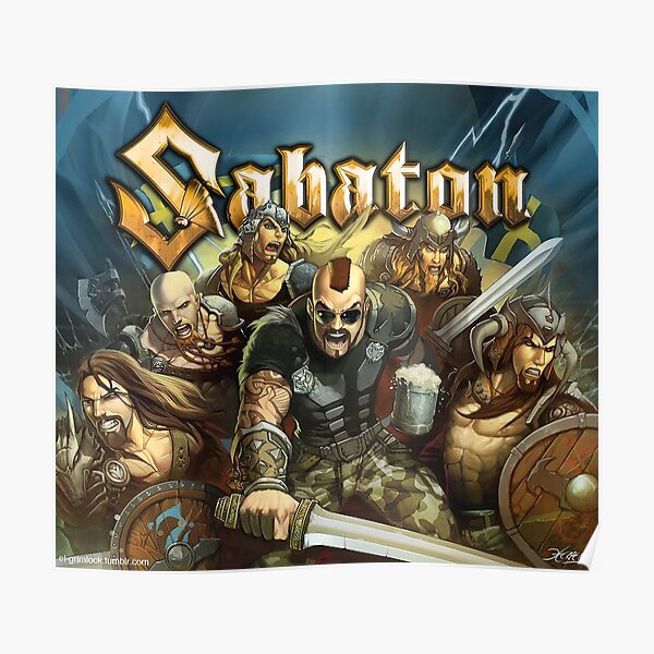 "sabaton" Poster for Sale by nbladder25 | Redbubble