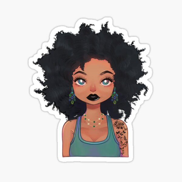 "IM THAT GIRL I LOVE THE SKIN I'M IN" Sticker for Sale by QWEENFIESTY | Redbubble