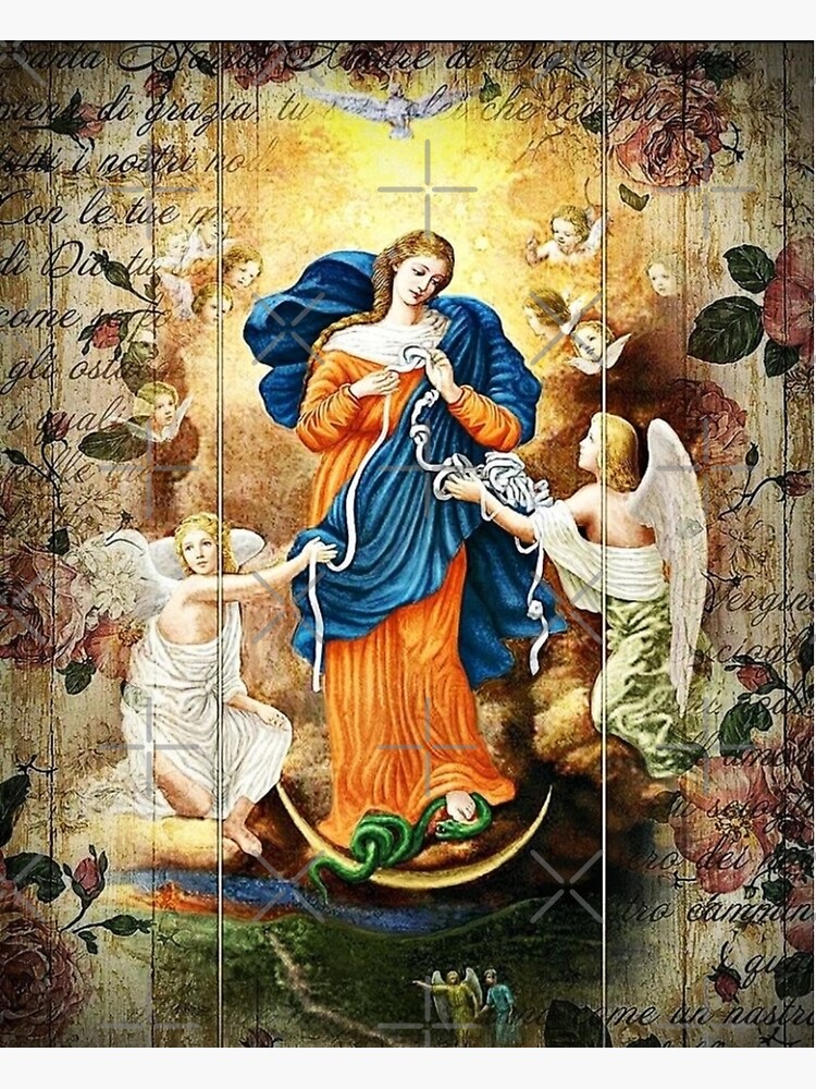 "Virgin Mary Untier of Knots Maria che scioglie i nodi" Canvas Print ...