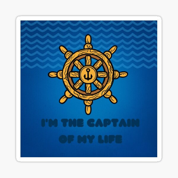 "CAPTAIN" Sticker for Sale by Suzy2022 | Redbubble