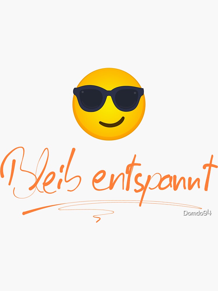 "Keep calm theme with smiley face and text" Sticker for Sale by Domdo94 ...