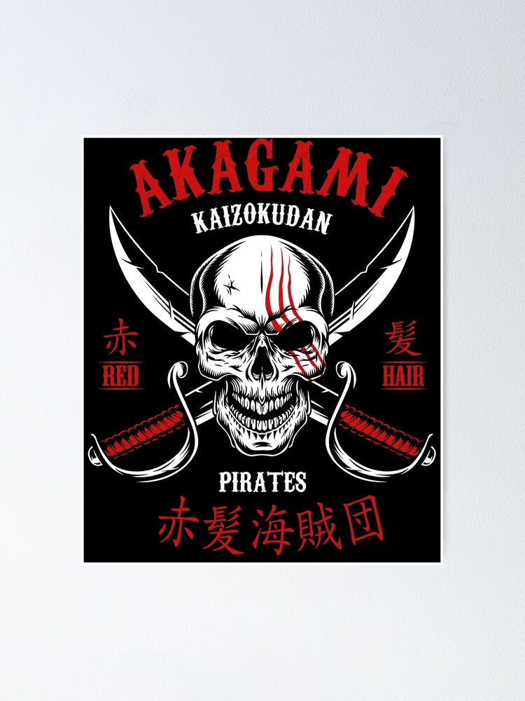 "Akagami no Shanks Red Haired Jolly Roger" Poster for Sale by ...