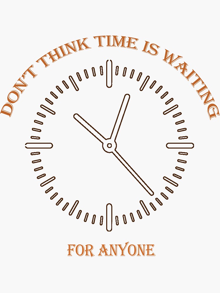 "time is over" Sticker for Sale by MzX-O | Redbubble