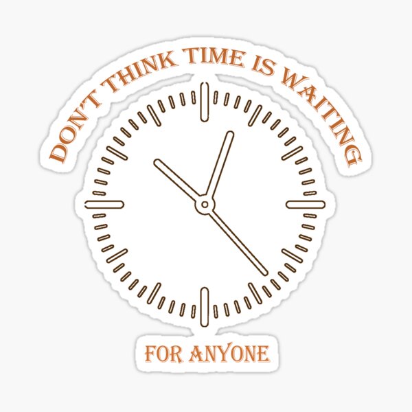 "time is over" Sticker for Sale by MzX-O | Redbubble