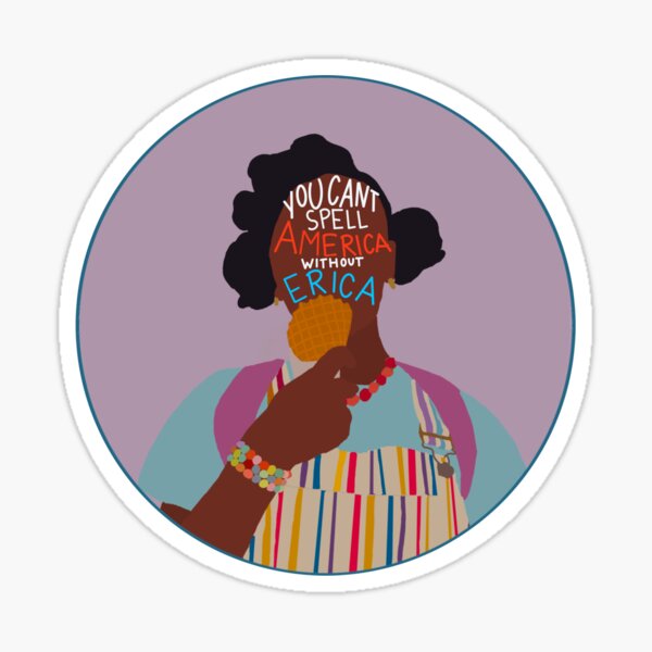 "Erica Stranger Things You Can't Spell America Without Erica" Sticker ...