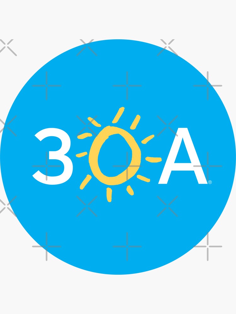 "30A Florida seaside | 30a Cars | 3oa window" Sticker for Sale by ...