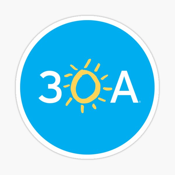 "30A Florida seaside | 30a Cars | 3oa window" Sticker for Sale by ...