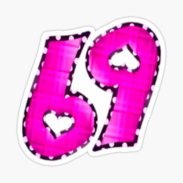 "Celebrating Sixty 69 Nine Designs" Sticker for Sale by Mintypants ...