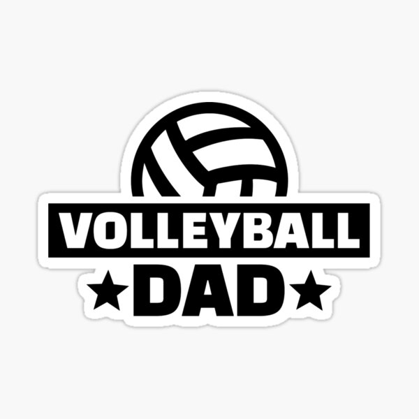 "Volleyball Dad" Sticker for Sale by SaundersKini | Redbubble