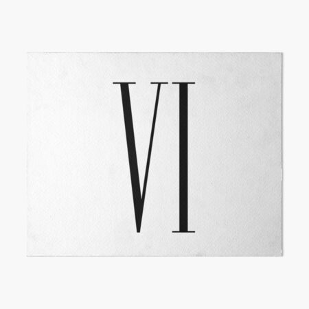 Lámina rígida «número romano 6 | Número romano VI | Número 6 números ...