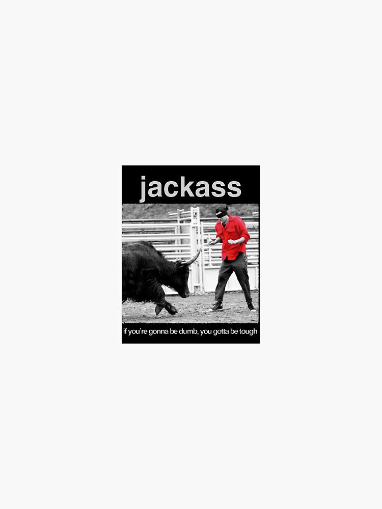 " jackass " Sticker for Sale by BYROSALINDA | Redbubble