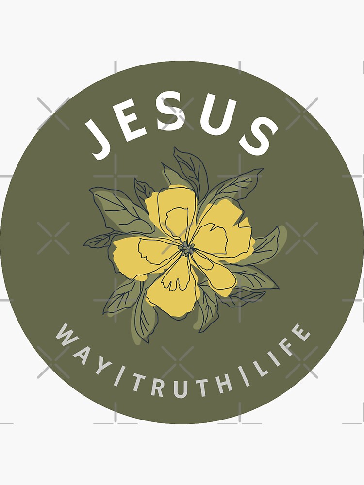 "Jesus The Way" Sticker for Sale by blcsoccergirl23 | Redbubble