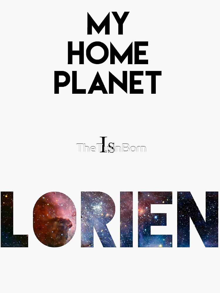 "Lorien" Sticker for Sale by TheTwinBorn | Redbubble