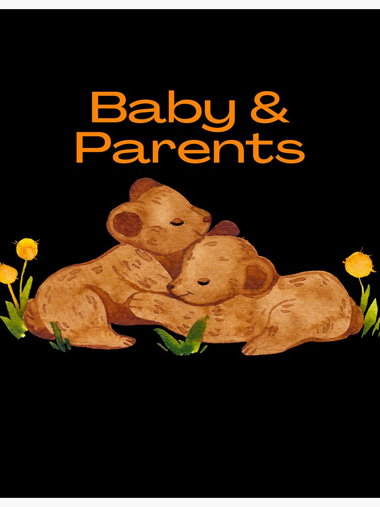 "Baby & Parents " Sticker for Sale by designszone1 | Redbubble