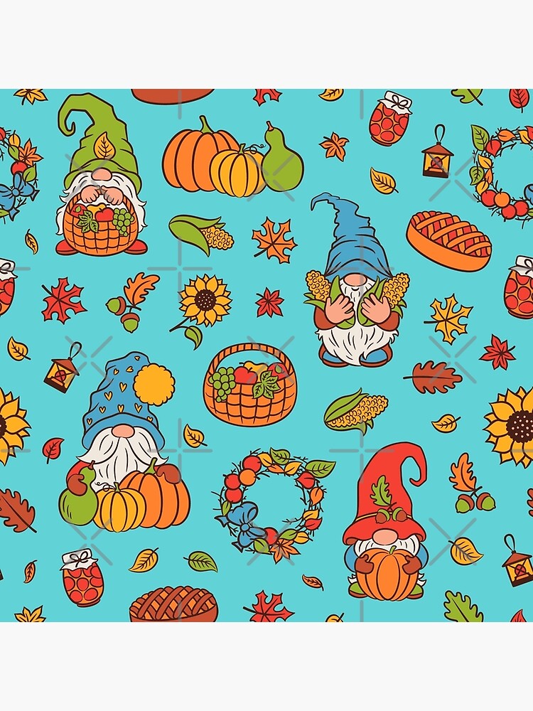 "Cute Autumn Fall Gnomes" Poster for Sale by Draculaura2009 | Redbubble