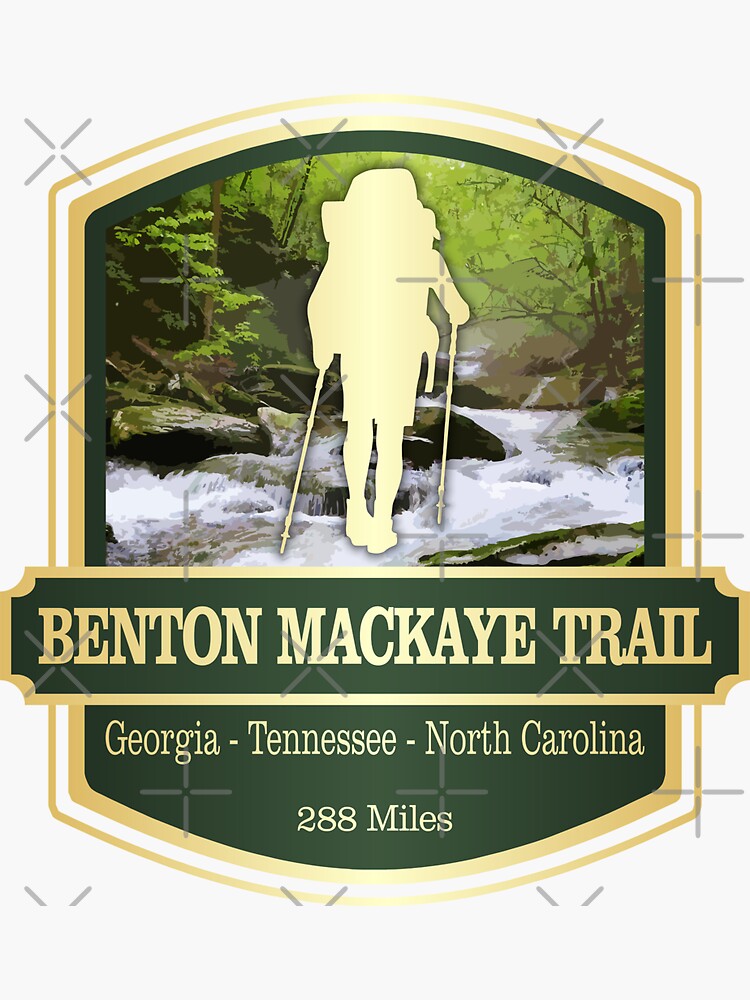 "Benton MacKaye Trail (B1)" Sticker for Sale by curranmorgan | Redbubble