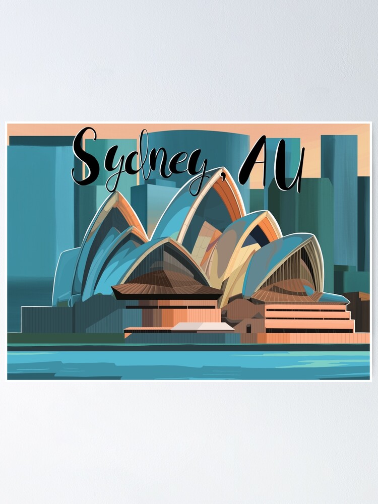 "Sydney Australia Opera House" Poster for Sale by alachiki | Redbubble