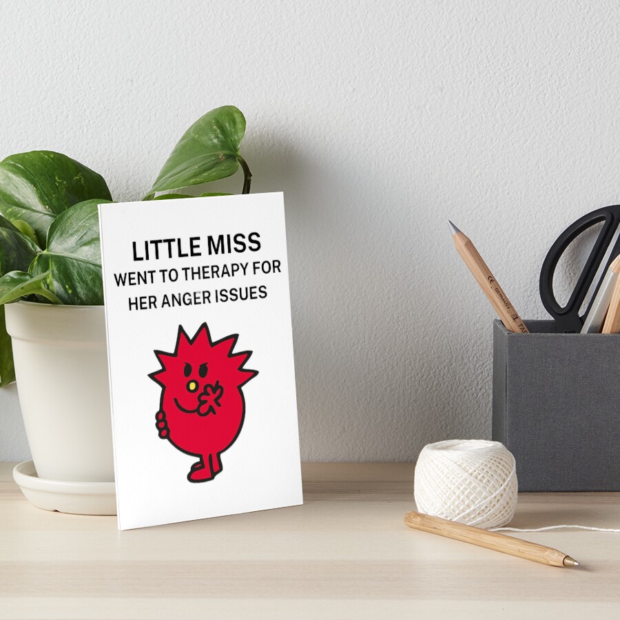 "Little Miss Anger Issues" Art Board Print for Sale by Scrapbookpower ...