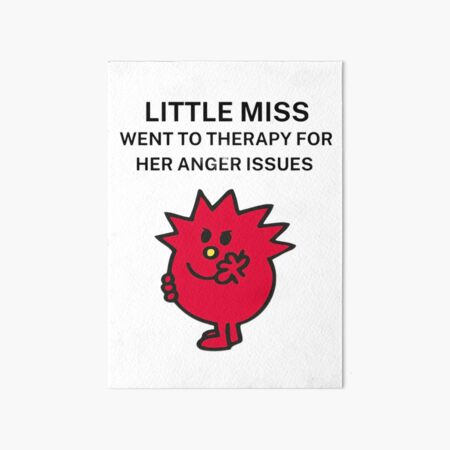 "Little Miss Anger Issues" Art Board Print for Sale by Scrapbookpower ...