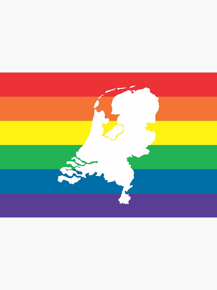"The Netherlands LGBT Pride Flag" Sticker for Sale by putaflagonit ...
