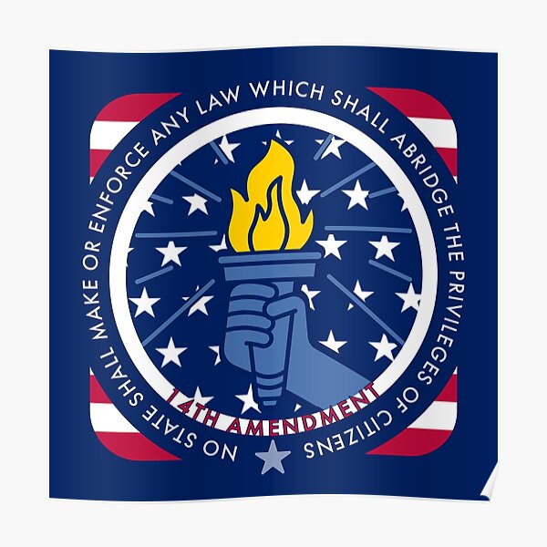 "14th Amendment is the Light of Liberty" Poster for Sale by Bfwilson ...