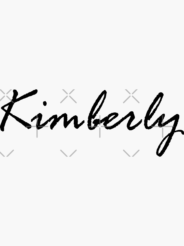 "Kimberly custom name" Sticker for Sale by gmstockstudio | Redbubble