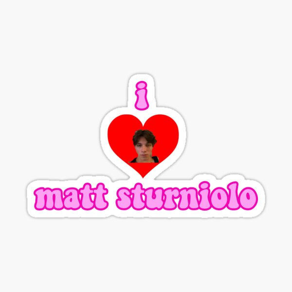 "matt sturniolo " Sticker for Sale by swaymetola | Redbubble