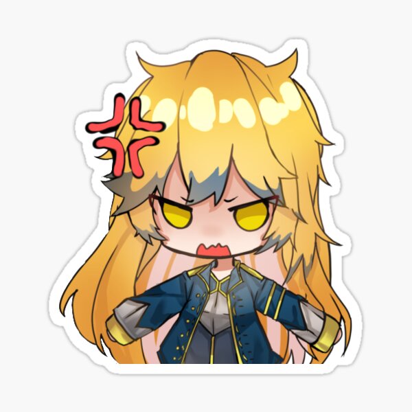 "Angry Cute Anime Cat Girl" Sticker for Sale by HuskyEmporium | Redbubble