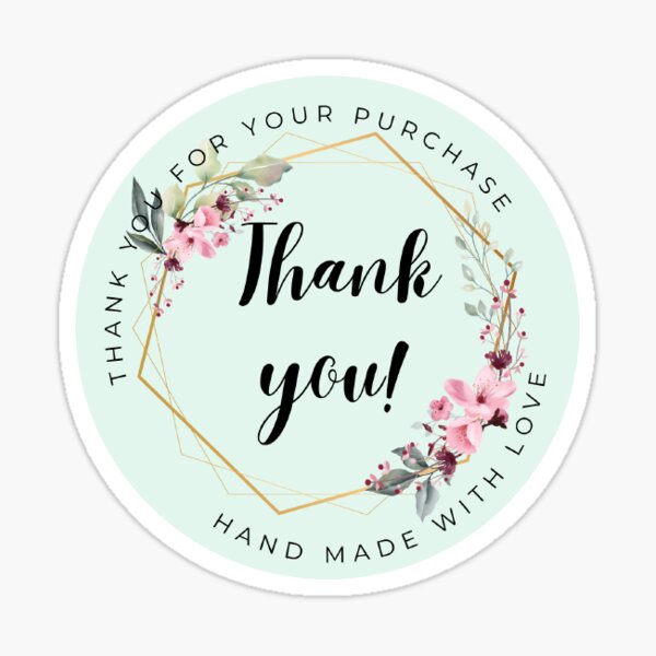 "Thank you for your purchase 4 (Green)" Sticker for Sale by ...