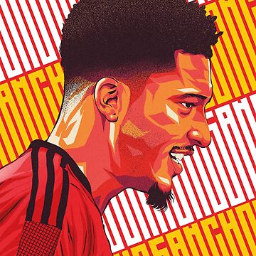 "Jadon Sancho Illustration artwork" Poster for Sale by waidesign ☑ ...