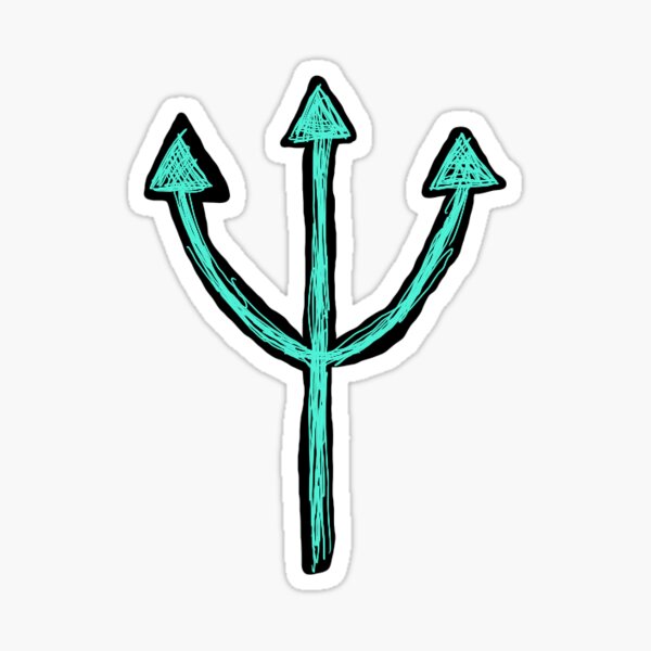 "Trident " Sticker for Sale by emilyvanhouten- | Redbubble