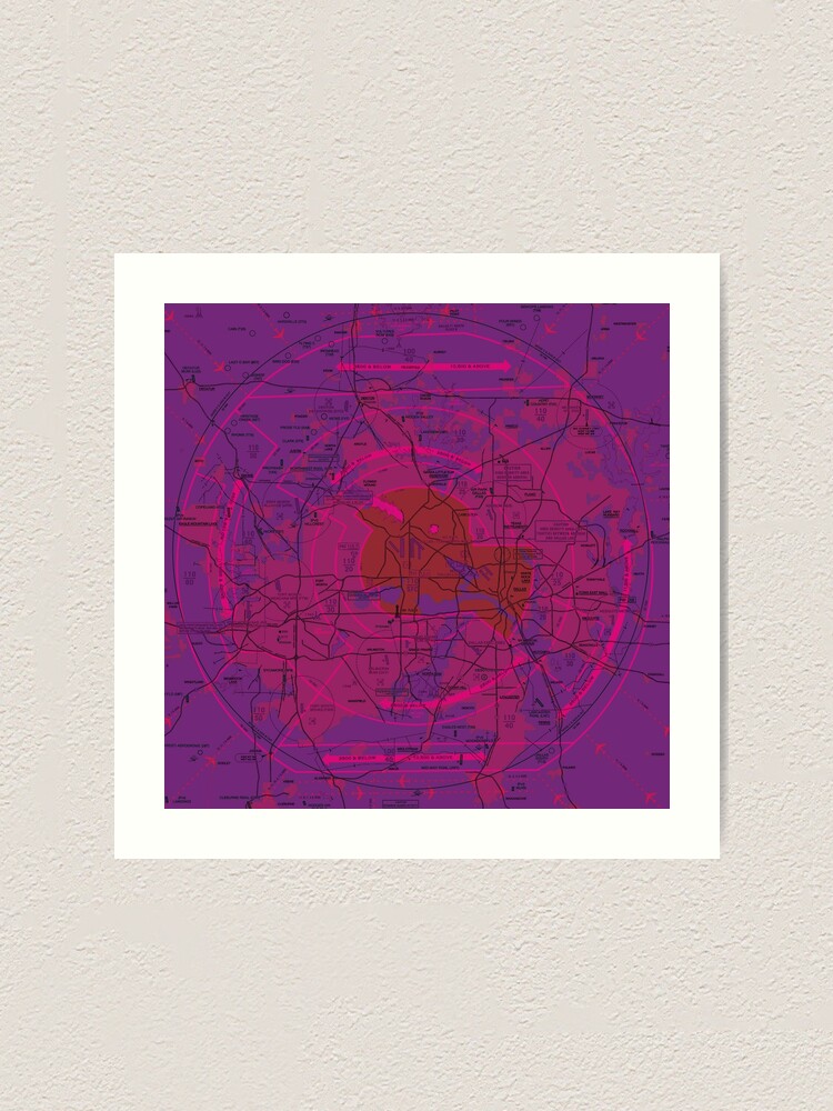 "Dallas - Ft. Worth Flyway Chart" Art Print for Sale by LAPilotGirl ...
