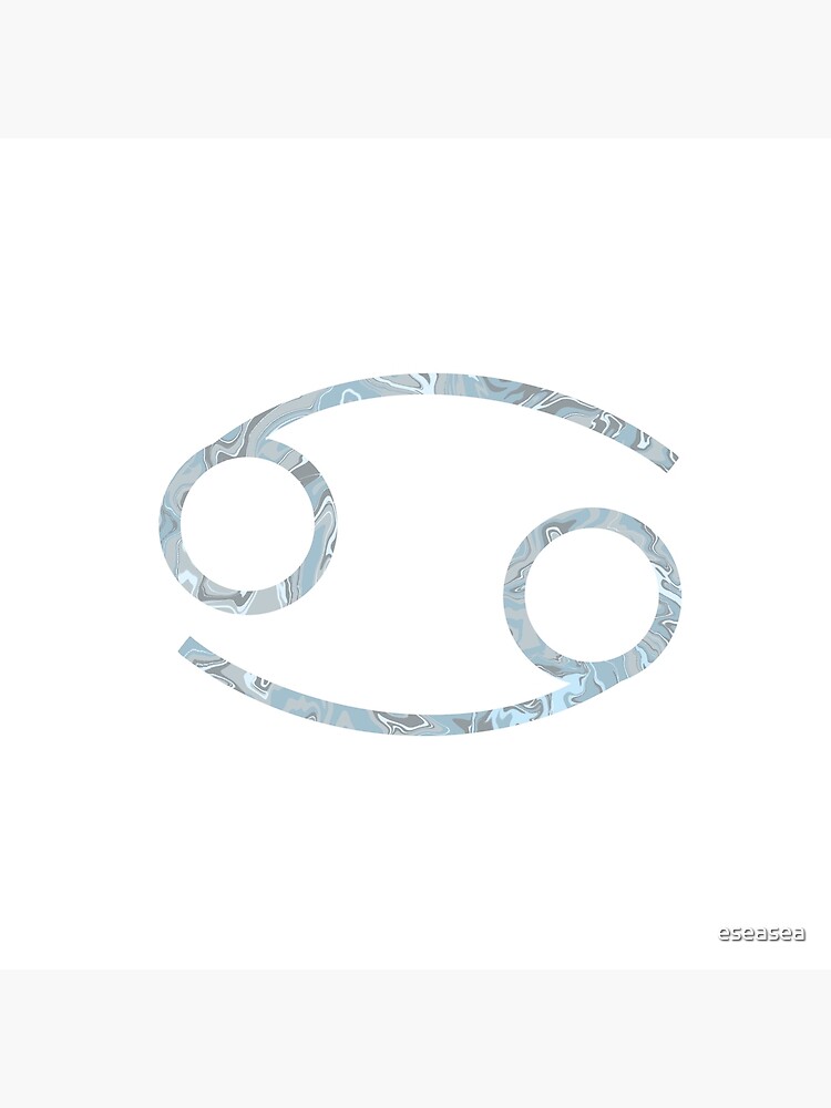"Silver Marble Cancer Zodiac Sign" Poster for Sale by eseasea | Redbubble
