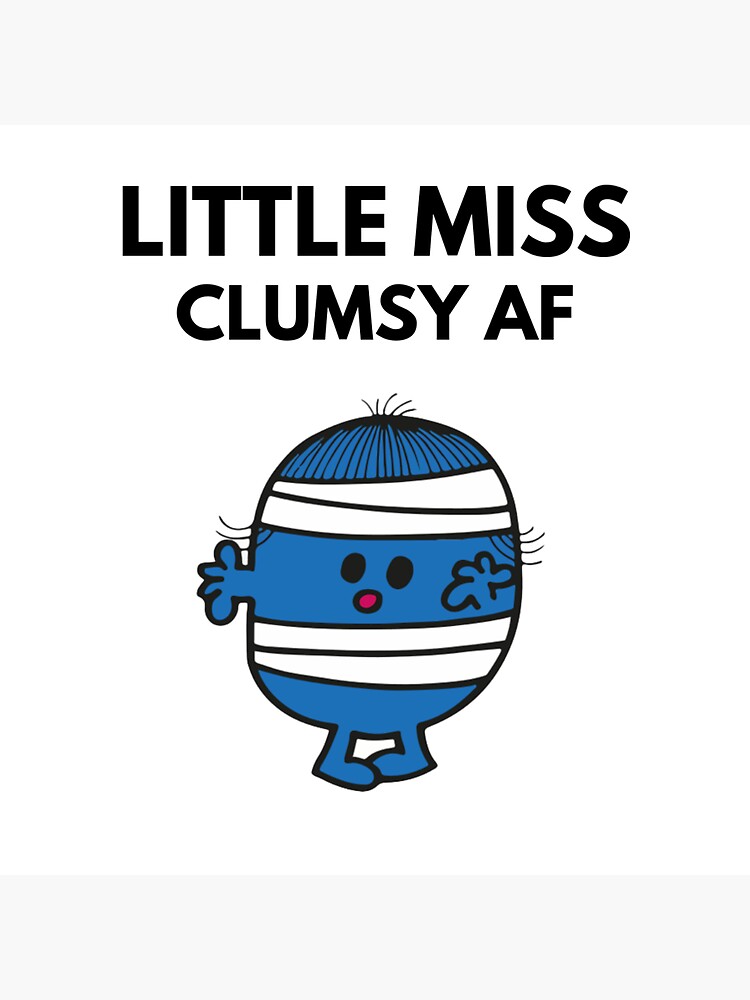 "Little Miss Clumsy AF" Sticker for Sale by SkortStickers | Redbubble