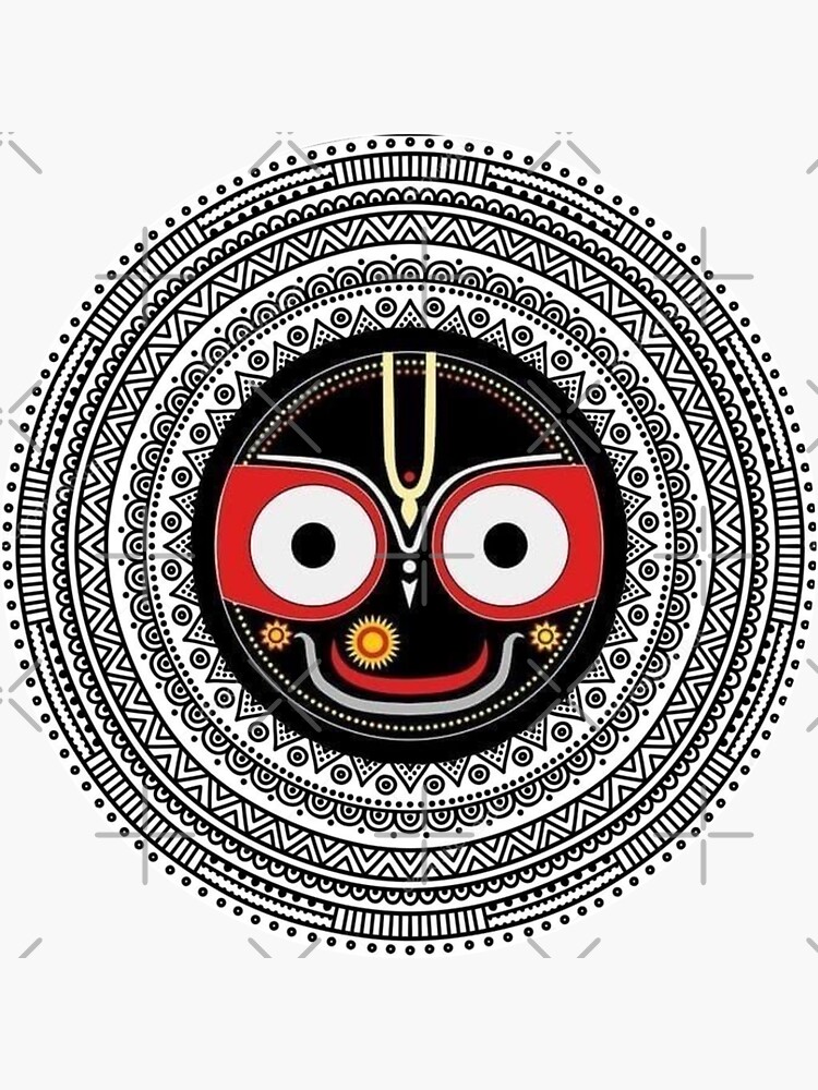"Jagannath jai Jagannath lord Jagannath " Sticker for Sale by Krishnavi ...
