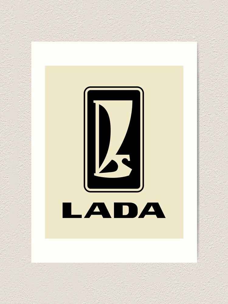 "Lada logo 1980s (black)" Art Print by GetThatCar | Redbubble