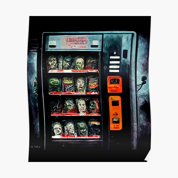 "Horror Vending Machine" Poster for Sale by alienfolklore | Redbubble