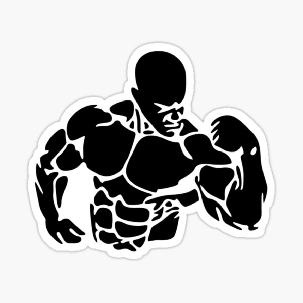 "Big muscle man" Sticker for Sale by Alexandermo | Redbubble