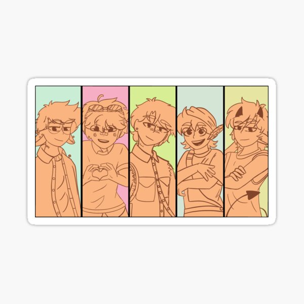 "DTKQ DSMP Turning Red 4-Town" Sticker for Sale by DRIAXD | Redbubble