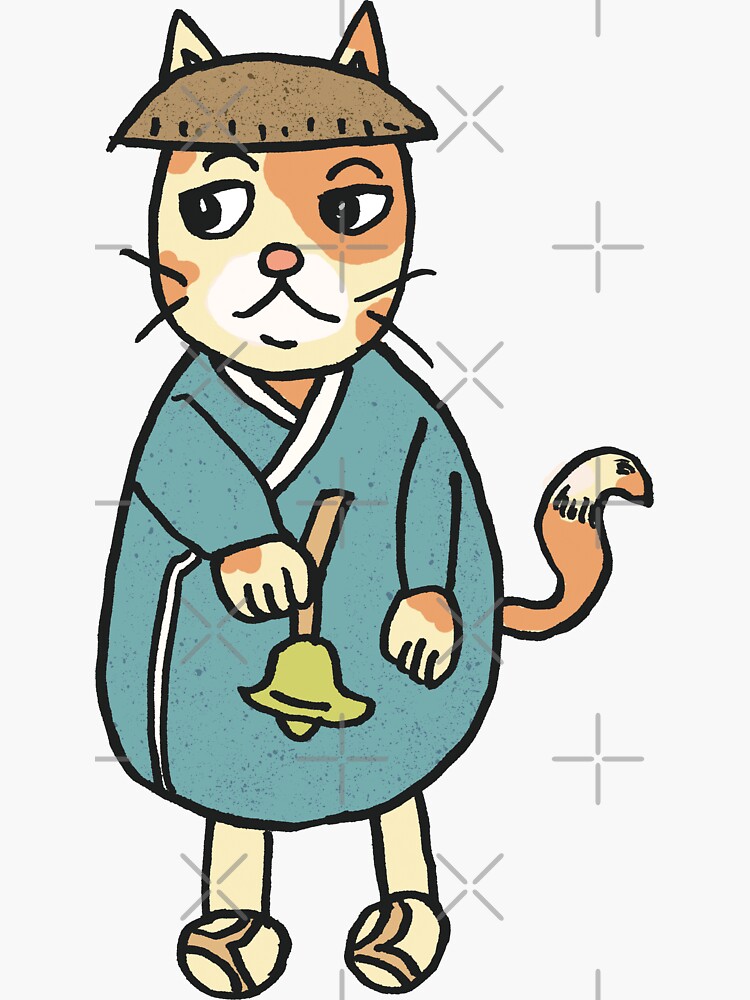 "Cat Monk" Sticker for Sale by Elison-Dad | Redbubble