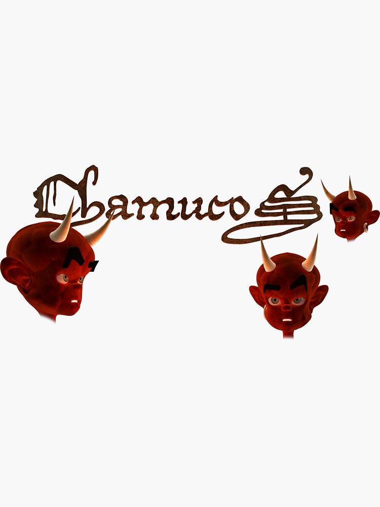 "chamucos" Sticker for Sale by ocelotlcalli | Redbubble