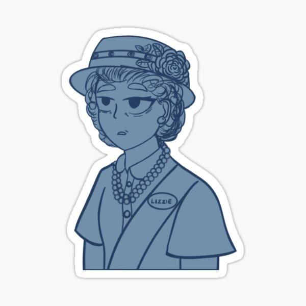 Queen Lizzie Dsmp Turning Red Sticker For Sale By Driaxd Redbubble