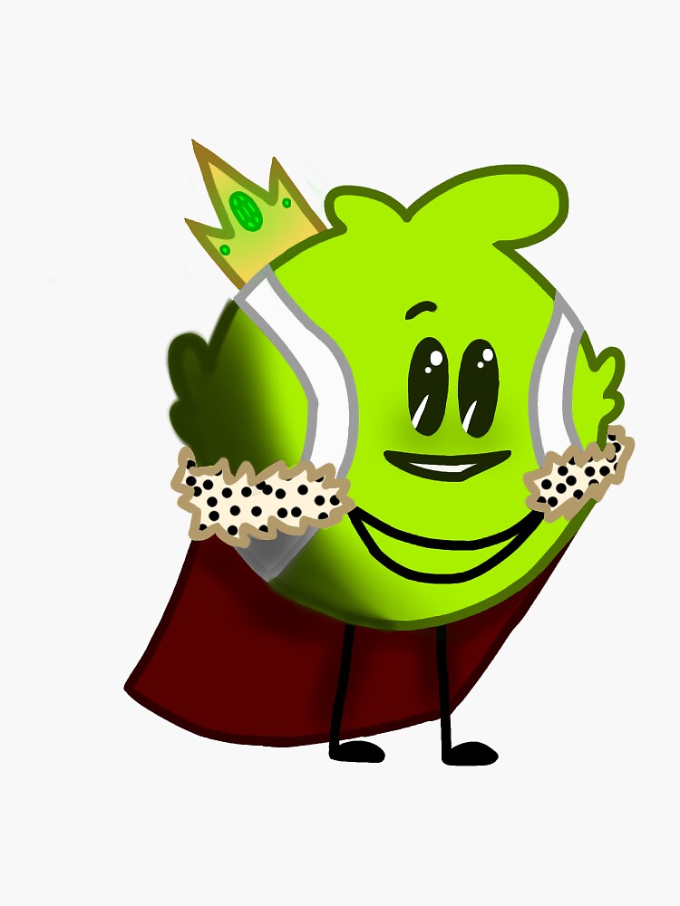 "King Tennisball - BFDI" Sticker for Sale by AnnaDaDum | Redbubble