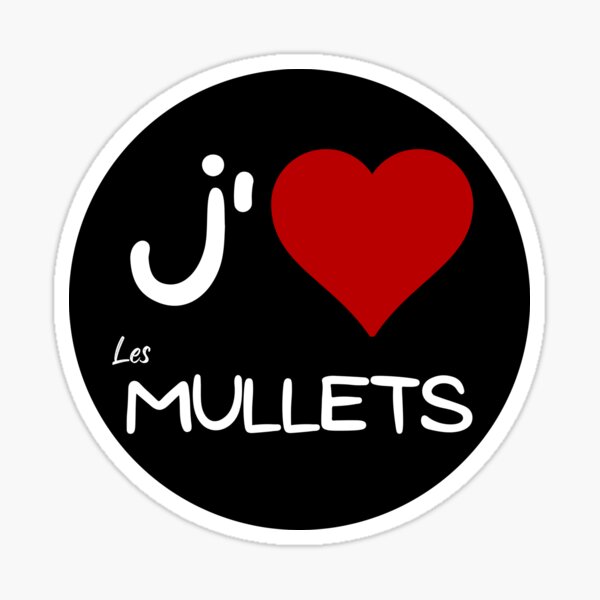 "J'aime les Mullets love stickers" Sticker for Sale by Jordyzzz | Redbubble