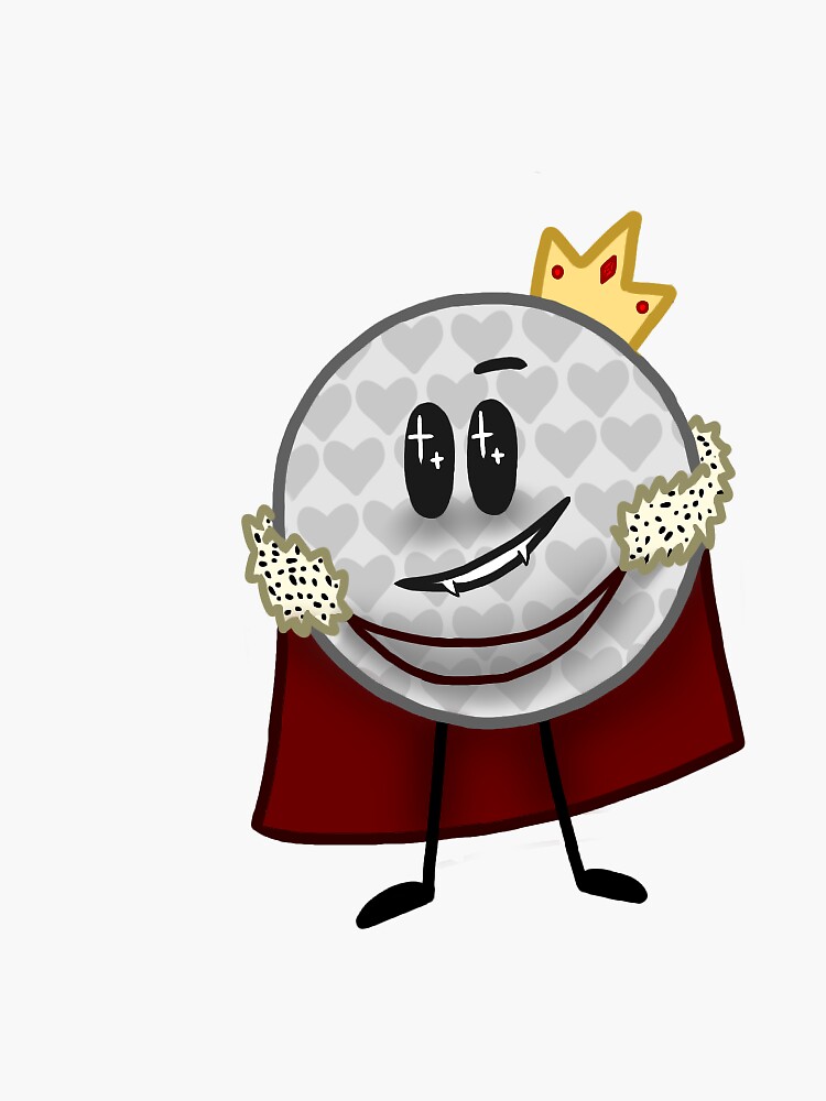 "Queen Golfball - BFDI" Sticker for Sale by AnnaDaDum | Redbubble