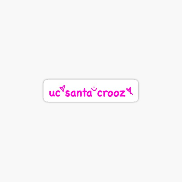 "uc santa cruz sticker" Sticker for Sale by sophiestrozier | Redbubble