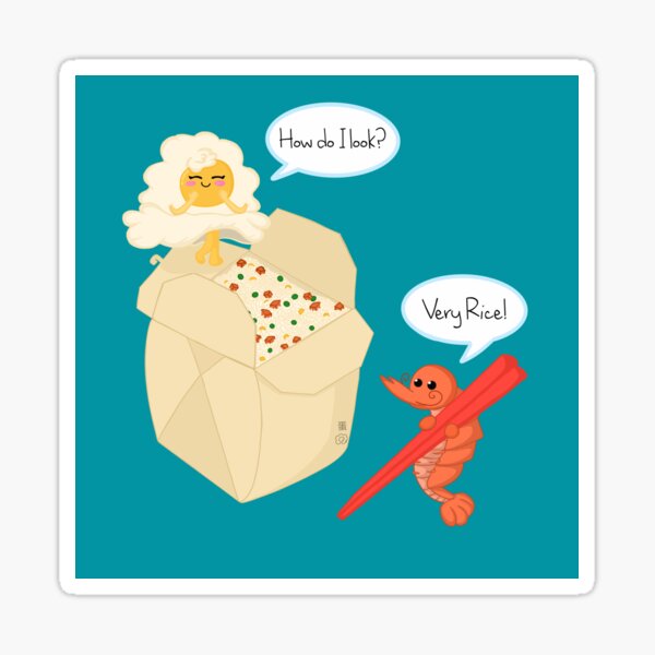 "Egg fried rice" Sticker for Sale by ClmsyStudio | Redbubble