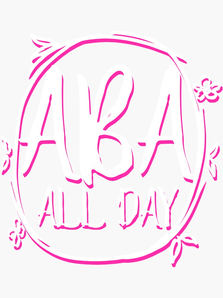 "ABA Applied Behavior Analyst Therapist Funny Thank You" Sticker for ...